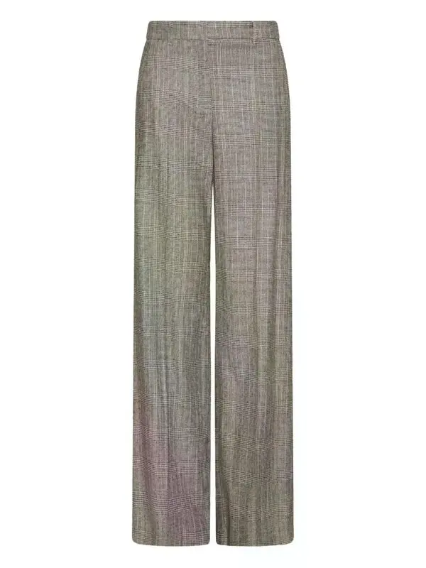 Marella Checked Flannel Trousers