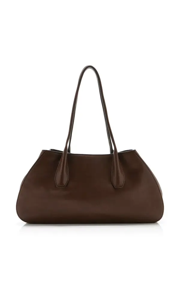 THE ROW Alger Leather Shoulder Bag - Brown