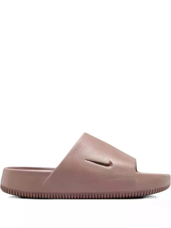 Nike Calm Logo-debossed Slides - Purple