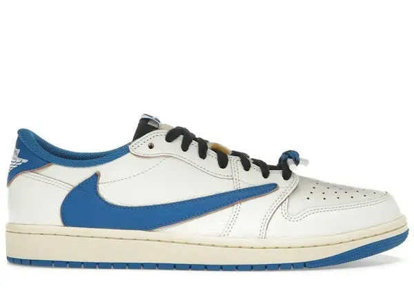 JORDAN 1 Retro Low Og Sp Fragment X Travis Scott Sneakers - Sail/black/muslin