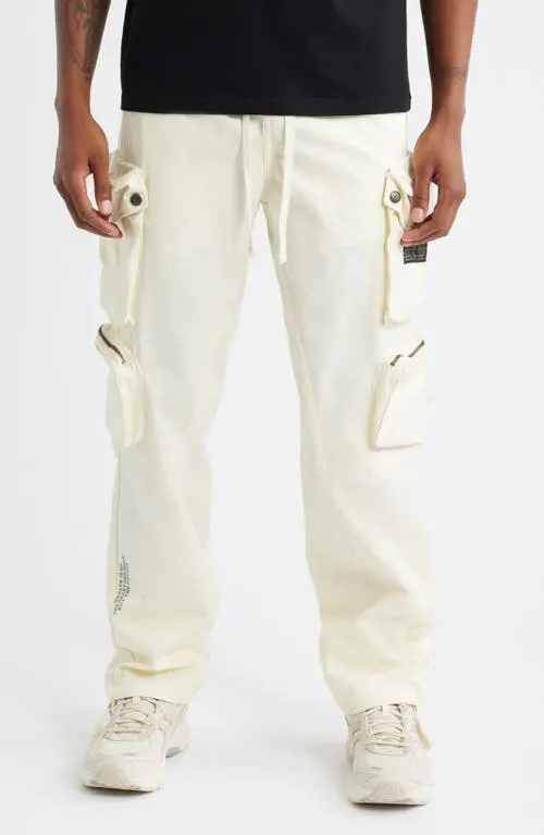 BILLIONAIRE BOYS CLUB Barracks Pull-on Twill Cargo Pants - Winter White