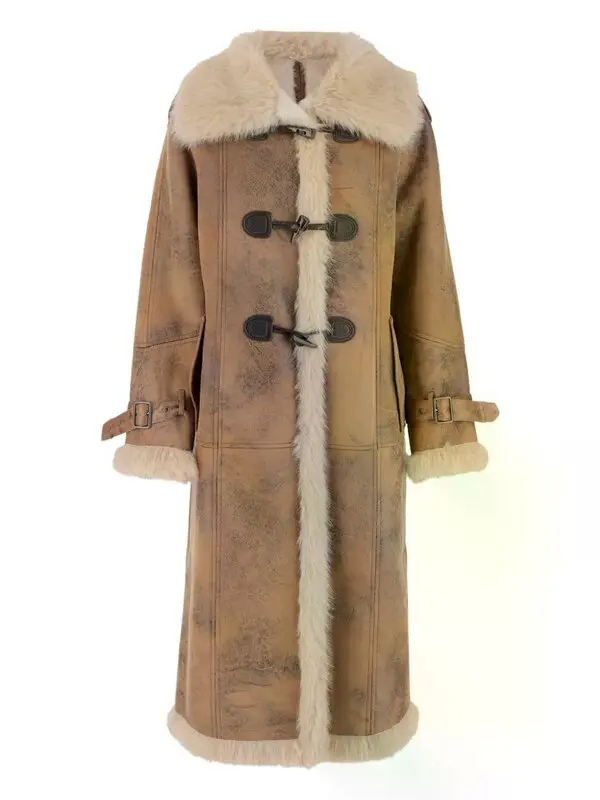 UNCOMMON Fur-trimmed Toggle Coat