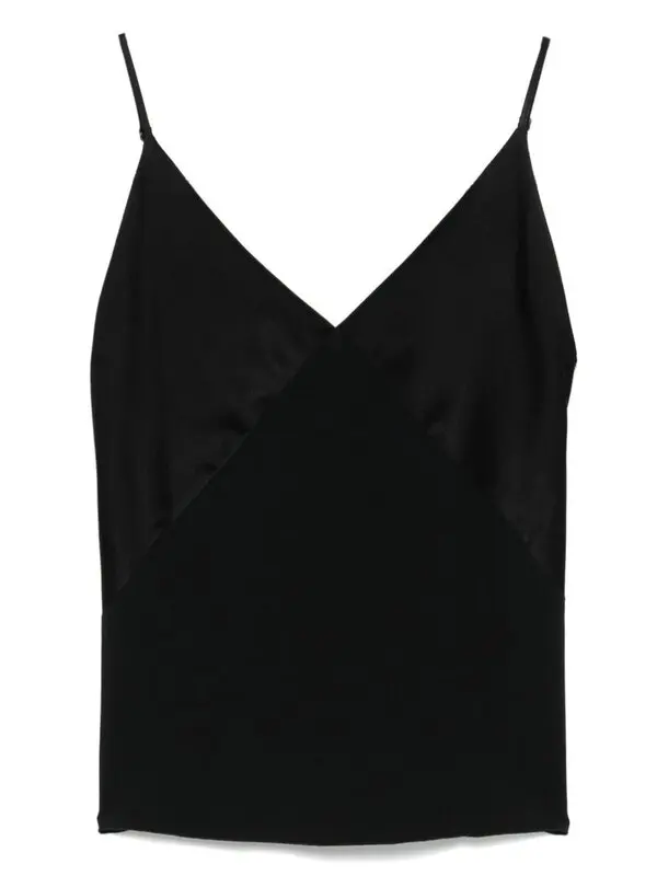 FORTE_FORTE Satin Top - Black