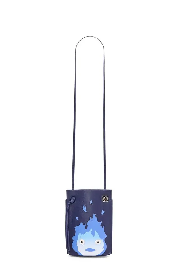 Loewe X Howl's Calcifer Dice Pocket In Classic Calfskin