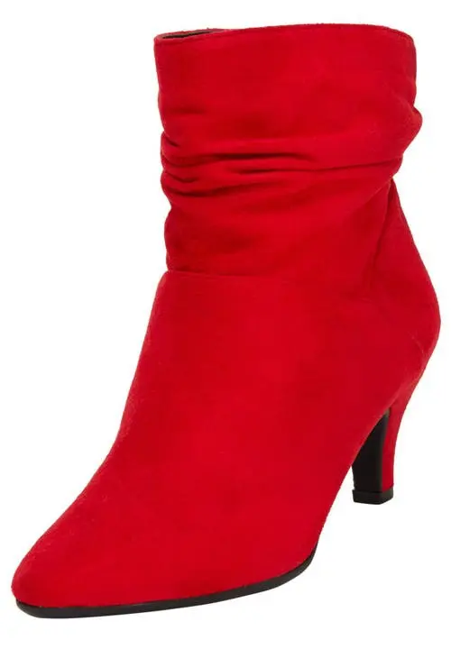 COMFORTVIEW The Kourt Bootie - Bright Ruby
