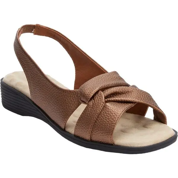 COMFORTVIEW The Pearl Slingback Sandal - Bronze