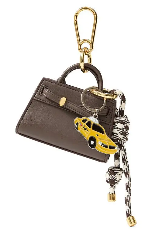 Veronica Beard Dash Bag Charm - Espresso Multi