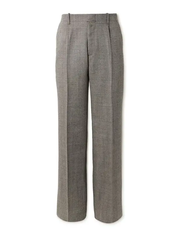 Our Legacy Borrowed Chino Wide-leg Wool Trousers - Gray