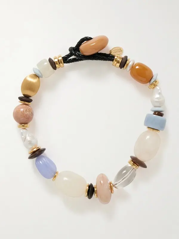LIZZIE FORTUNATO Monument Gold-plated Necklace - Multi