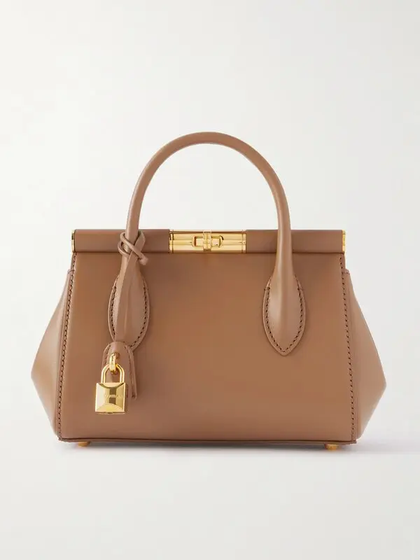 Dolce & Gabbana Marlene Day Mini Leather Tote - Brown