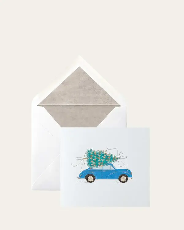 Smythson Holiday Car Cards, Set Of 10