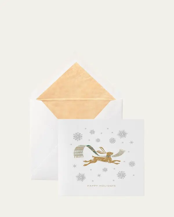 Smythson Happy Holidays Cards, Set Of 10