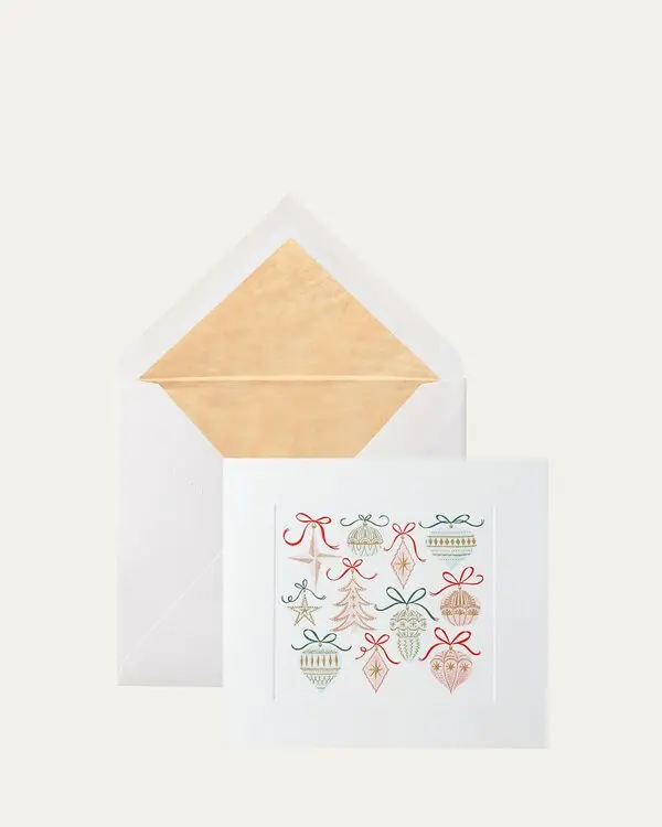 Smythson Baubles Holiday Cards, Set Of 10