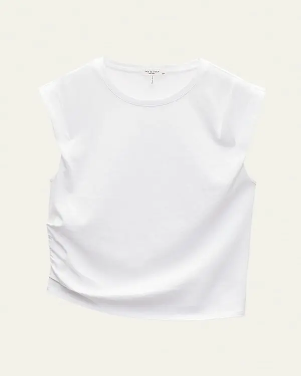 Rag & Bone Mica Cropped Tank Top - Wht