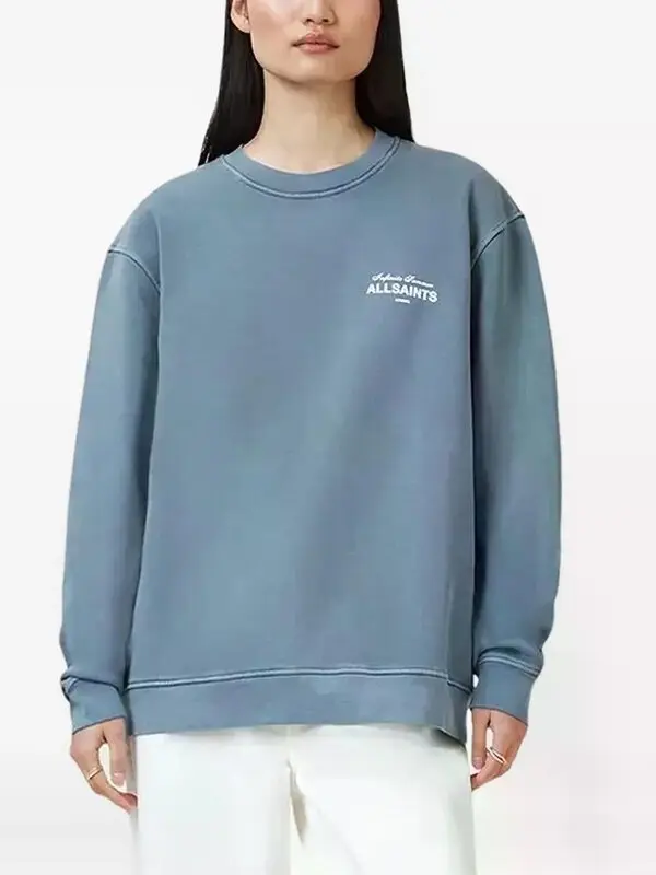 All Saints Etta Soleil Crew-neck Sweatshirt - Blue
