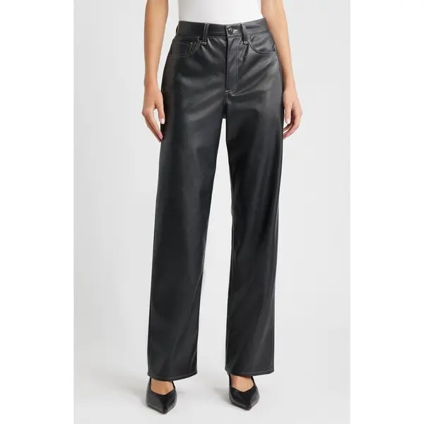 Rag & Bone Shea Faux Leather Straight-leg Pants