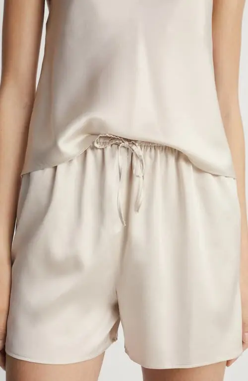 Mango Stretch Silk Pajama Shorts
