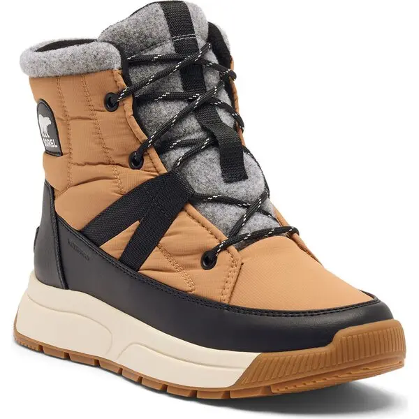 Sorel Whitney Iii Waterproof Mid Boot - Tawny Buff/black