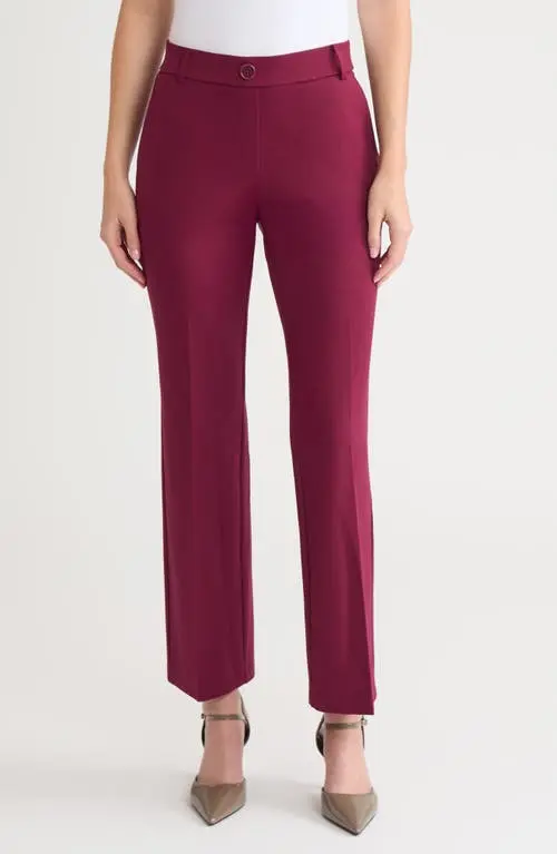 KASPER Pull-on Flare Pants - Shiraz