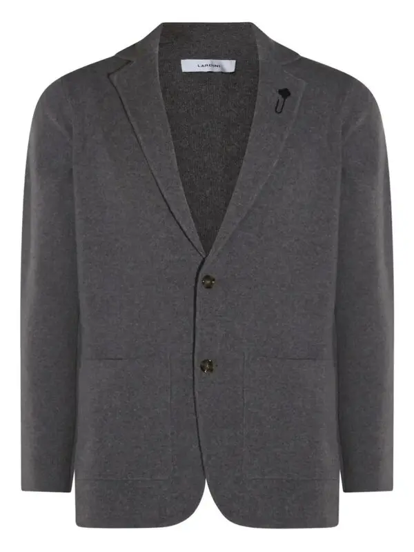 LARDINI Knit Jacket - Grey