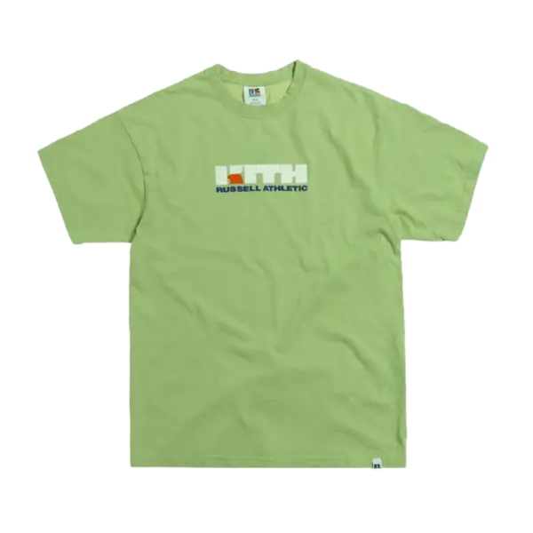 Kith X Russell Athletic Varsity Logo Tee Shirt - Mistletoe