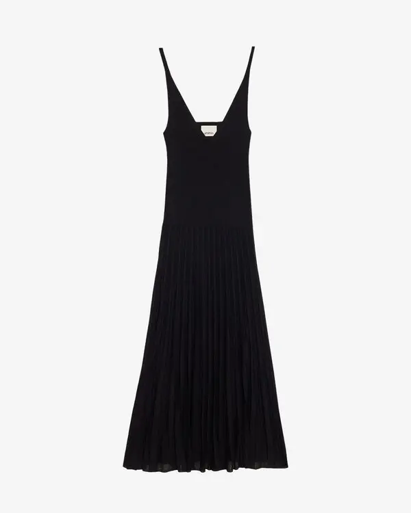 Isabel Marant Velma Strappy Pleated Knit Dress