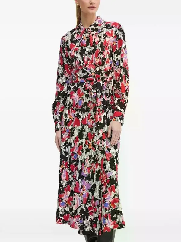 Diane Von Furstenberg Floral-print Belted Midi Dress