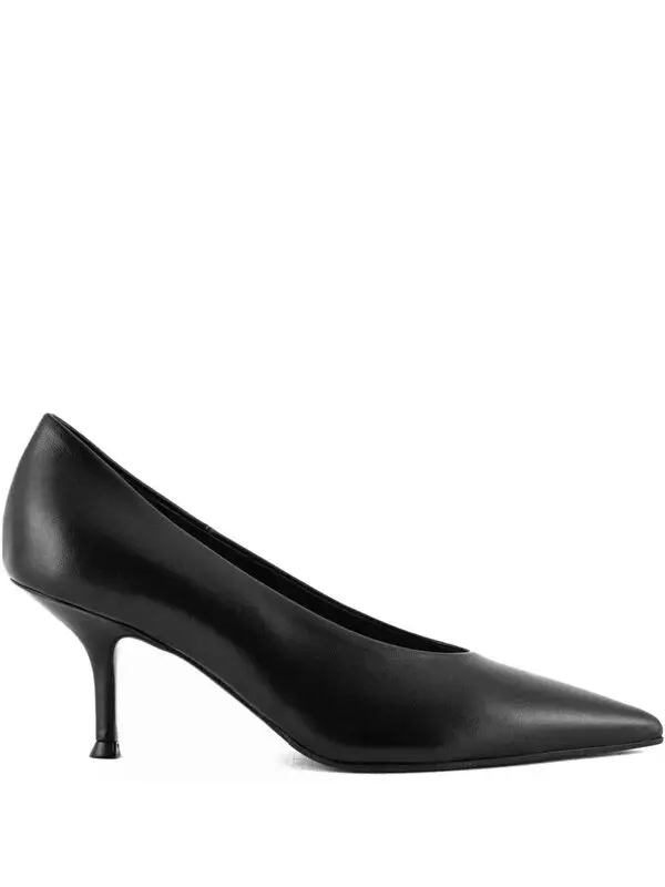 LELLA BALDI 55mm Pointed-toe Leather Pumps