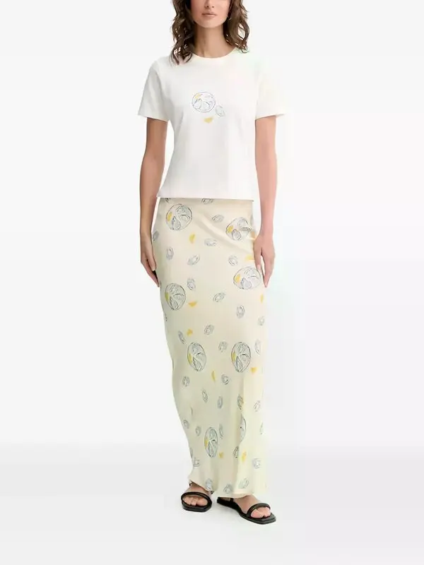 NEVER FULLY DRESSED Printed Slip Skirt