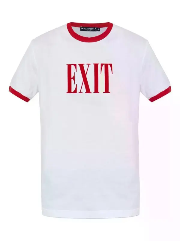 Dolce & Gabbana Exit-print Ringer T-shirt