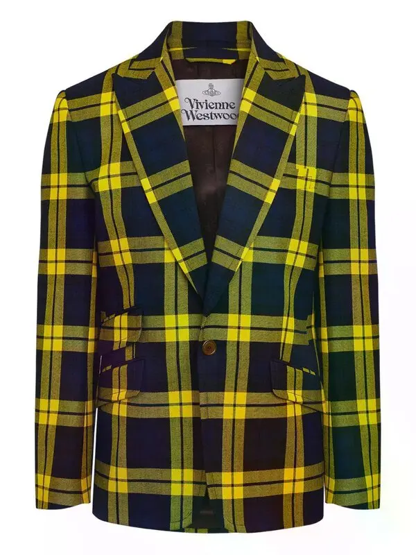 VIVIENNE WESTWOOD Checked Wool Blazer