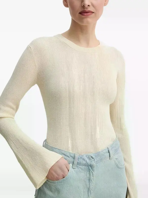 Day Birger Et Mikkelsen Ribbed Bell-sleeve Sweater
