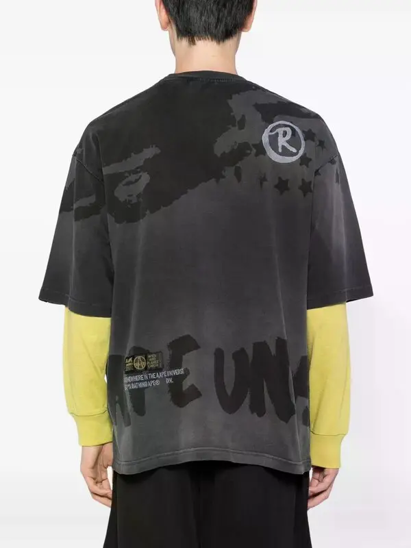 AAPE BY *A BATHING APE® Star-embroidered T-shirt