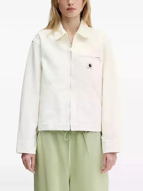 Carhartt Work In Progress Og Detroit Zip-front Pocket Jacket - White