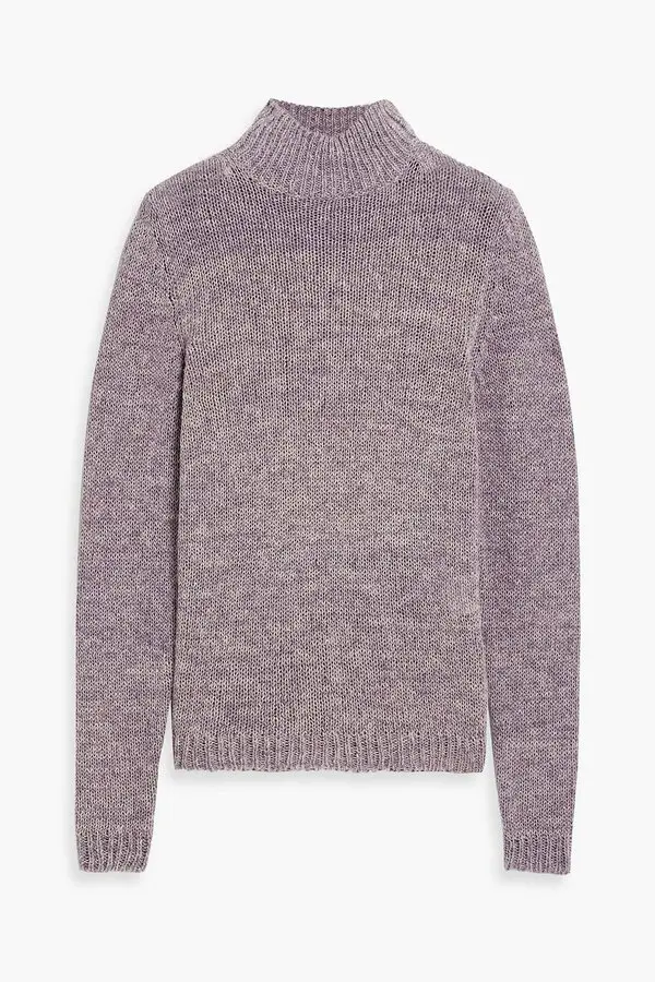 TOTÊME Linen, Cotton, And Silk-blend Turtleneck Sweater