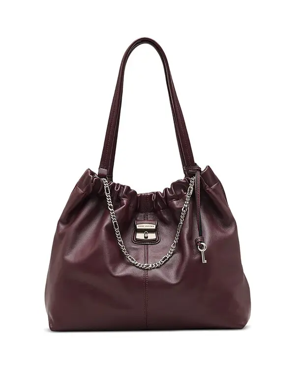 Marc Jacobs The Cristina Leather Tote - Dark Plum
