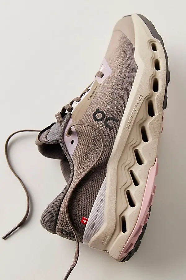 On Cloudsurfer Trail 2 Waterproof Sneakers - Cinder/desert