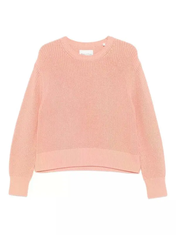 Marc O'polo Ribbed Crew-neck Sweater - Pink