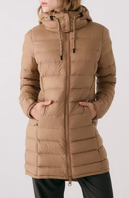 LOLE Claudia Hooded Packable Down Jacket - Dune