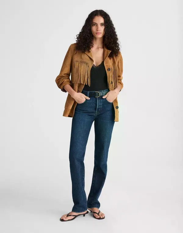 Madewell The Longline Straight Leg Jeans - Mckinney Wash