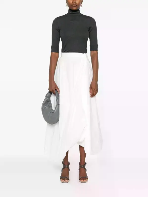 Brunello Cucinelli High-neck Ribbed Top