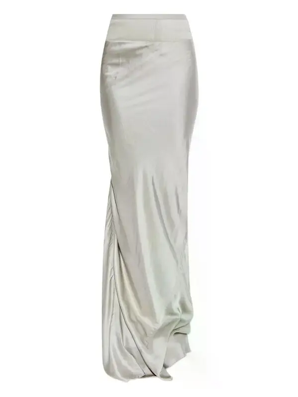 Rick Owens Ribbed Waistband Asymmetrical Skirt