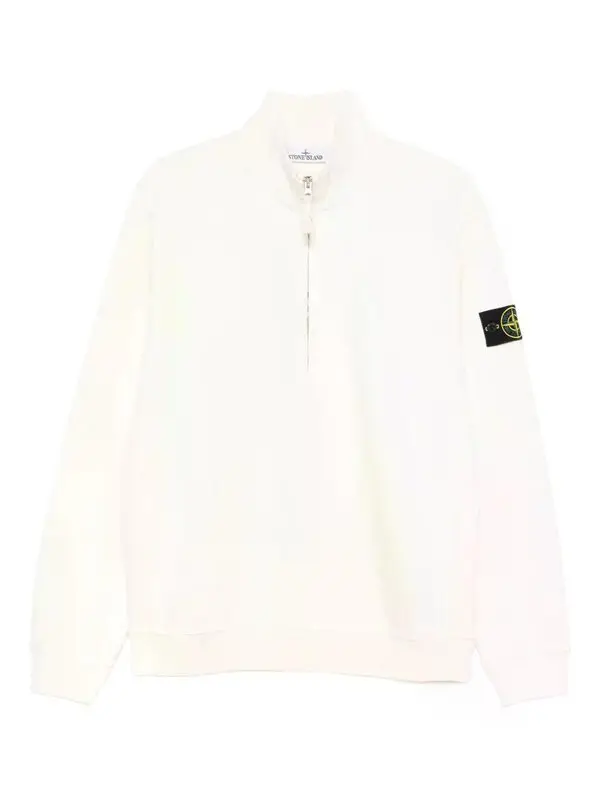 Stone Island Half-zip Logo-patch Sweatshirt