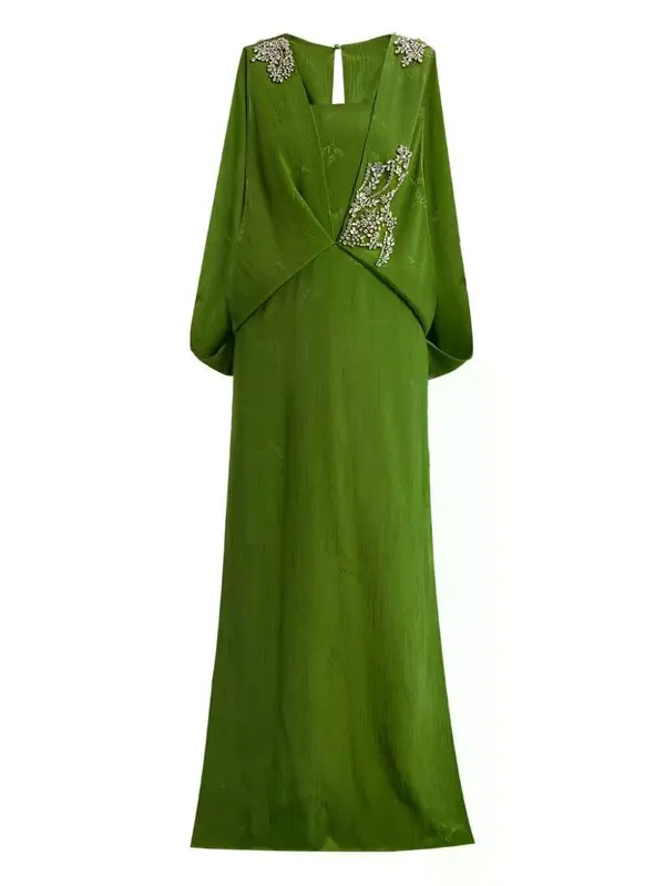Erdem Sleeveless Drape Gown