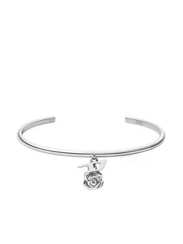 Diesel Rose Charm Bangle