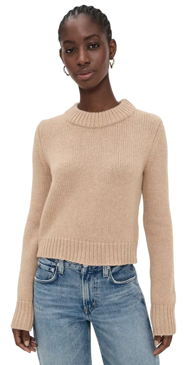 LA LIGNE Solid Mini Marin Sweater - Camel