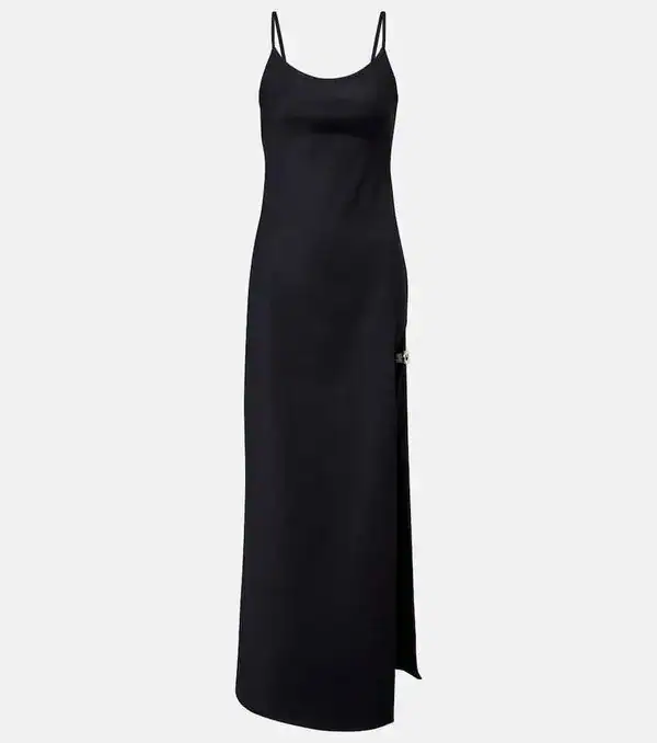 Coperni Garter Cotton-Blend Jersey Maxi Dress - Black - 40% Off |  Editorialist