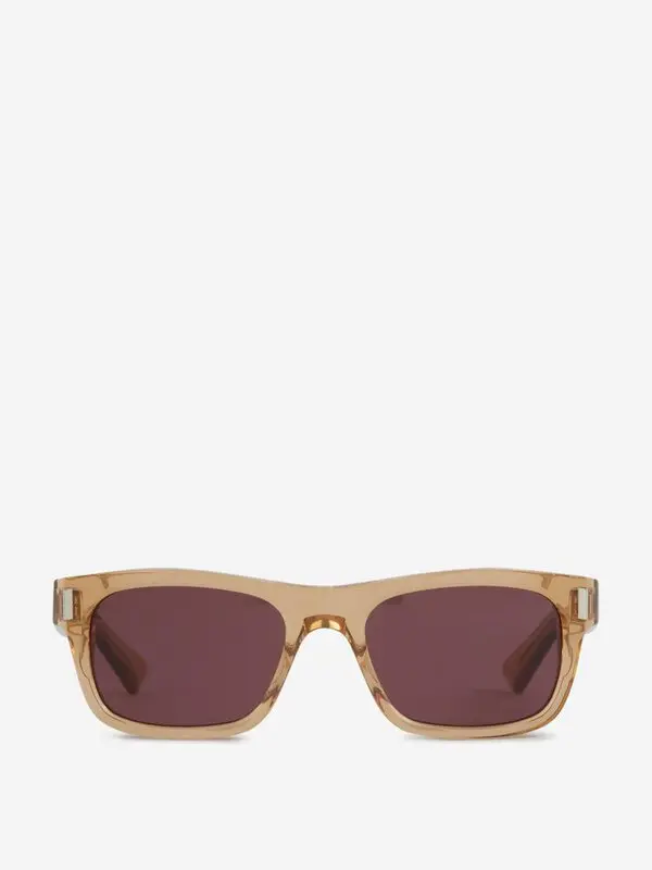Saint Laurent Square Frame Sunglasses - Yellow