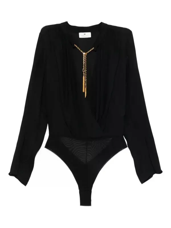 Elisabetta Franchi Embellished Blouse Bodysuit