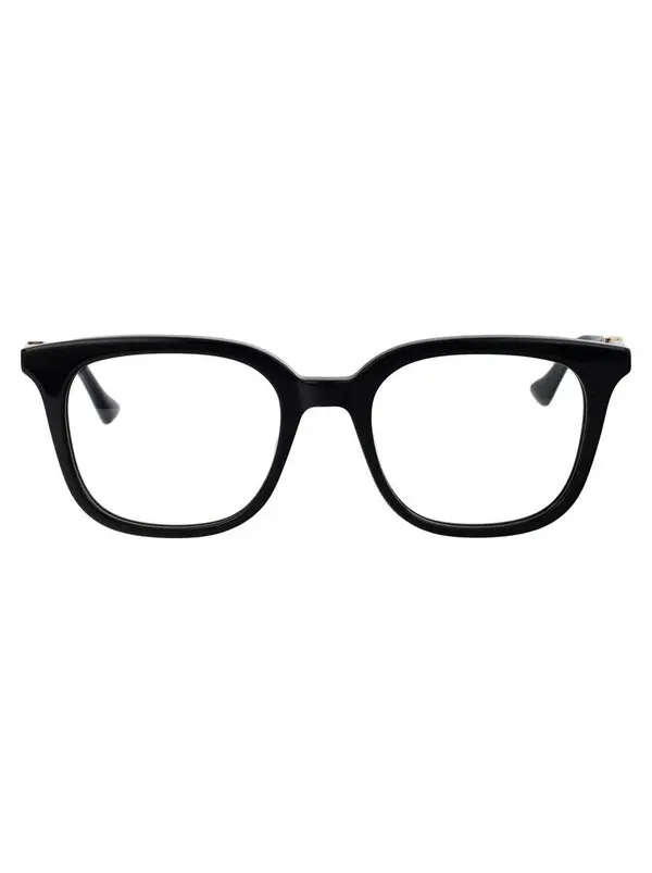 Gucci Acetate Full Rim Eyeglasses - 005 Black Black Transparent